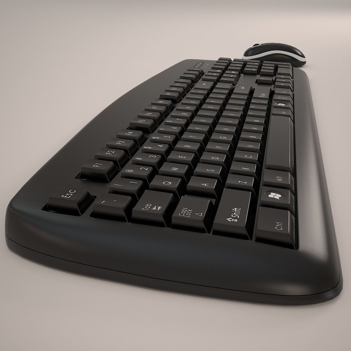 computer keyboard and mouse vray 3d model 3D model | CGTrader