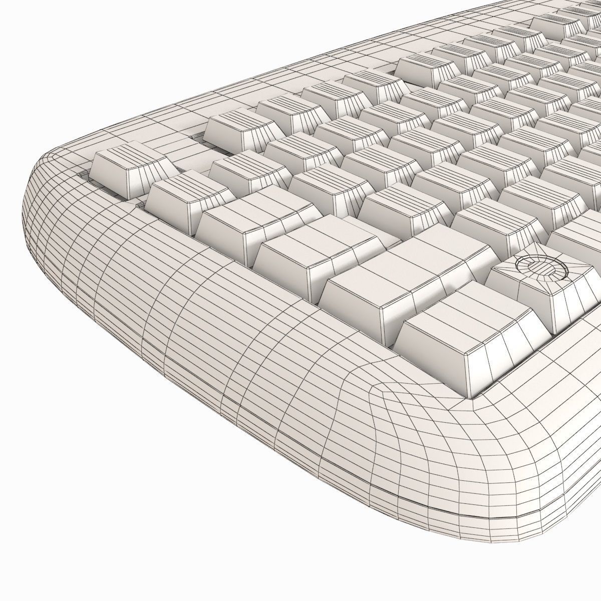 computer keyboard and mouse vray 3d model 3D model | CGTrader