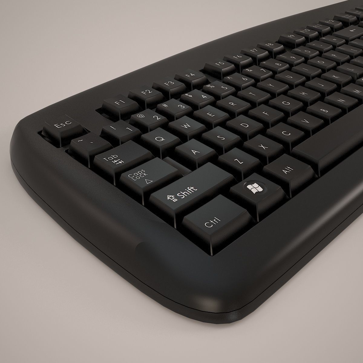 computer keyboard and mouse vray 3d model 3D model | CGTrader