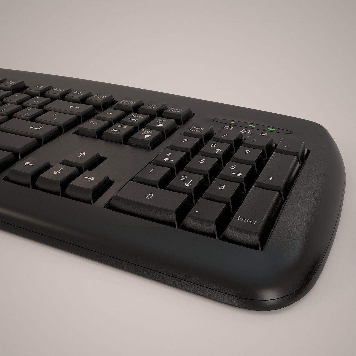 computer keyboard and mouse vray 3d model 3D model | CGTrader