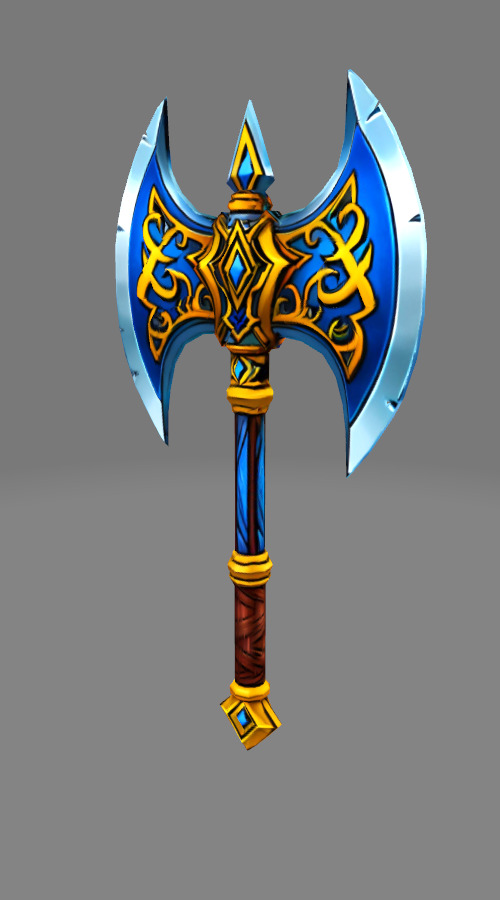 3D model 3D Stylized RPG Fantasy Axe 01 - Game Ready Weapons VR / AR ...
