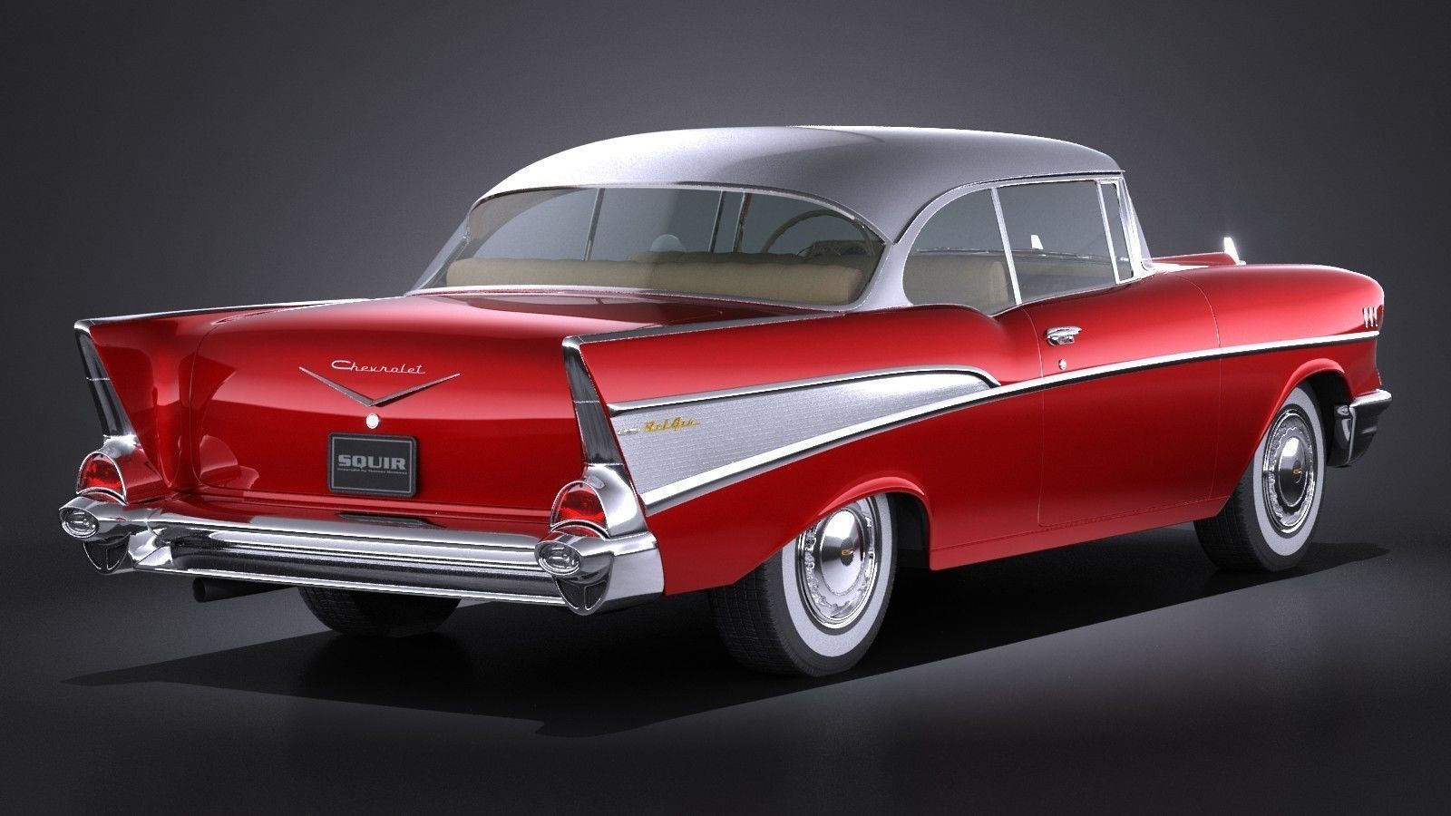 Chevrolet Bel Air Coupe 1957 VRAY 3D model | CGTrader