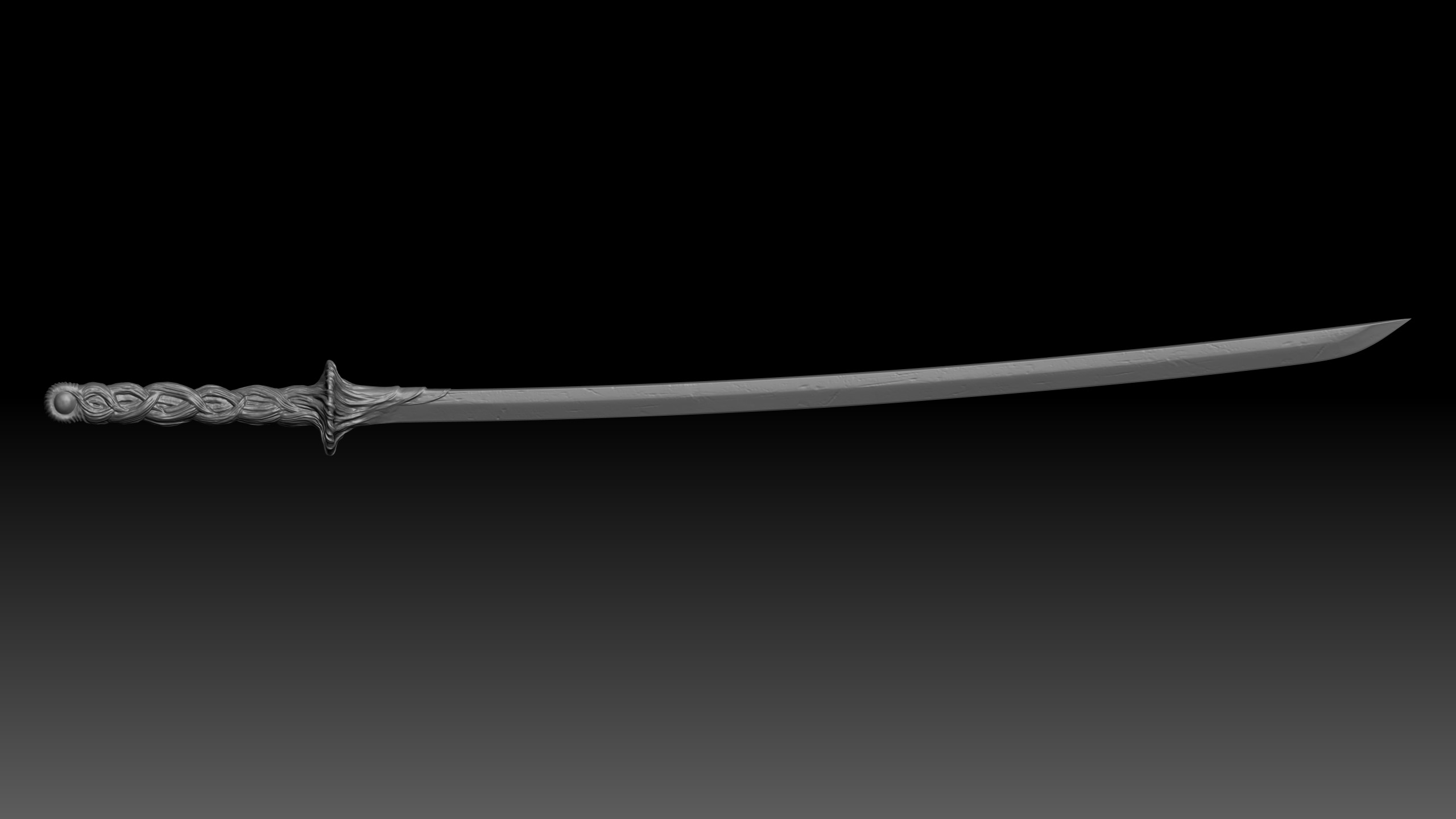 Cursed Sword - Nightreign weapon 3D print model 3D model 3D printable ...