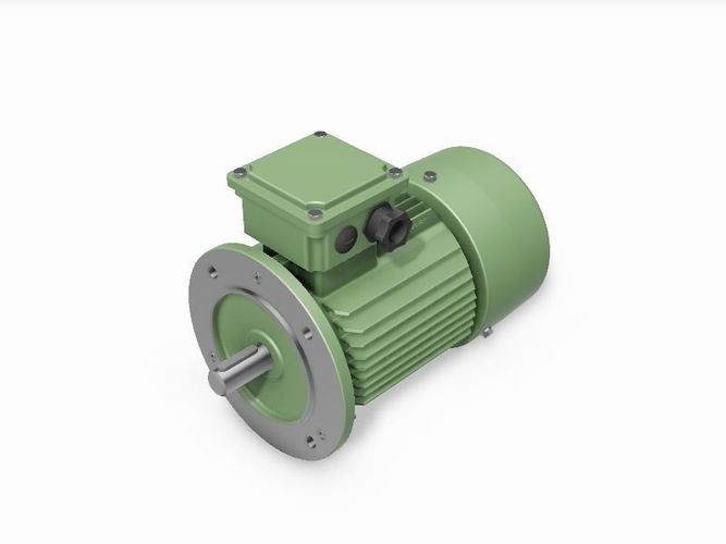 90L B5 IEC electric motor - 3D CAD model 3D model | CGTrader