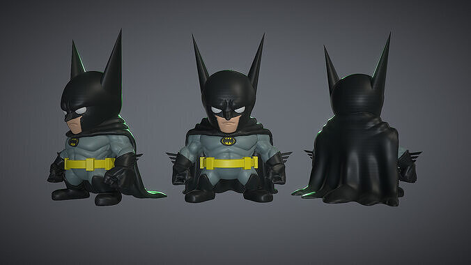 Batman chibi 3d printable model 3D model 3D printable | CGTrader
