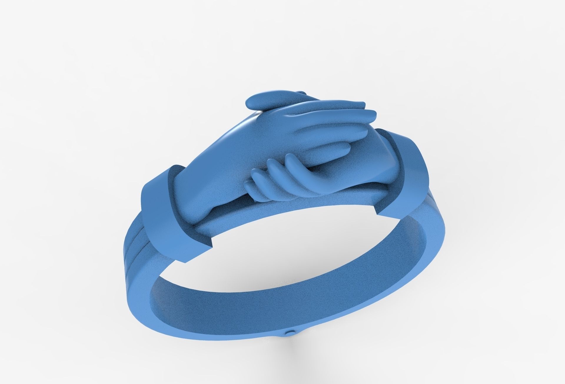 Antique gimmel ring 3D model 3D printable | CGTrader