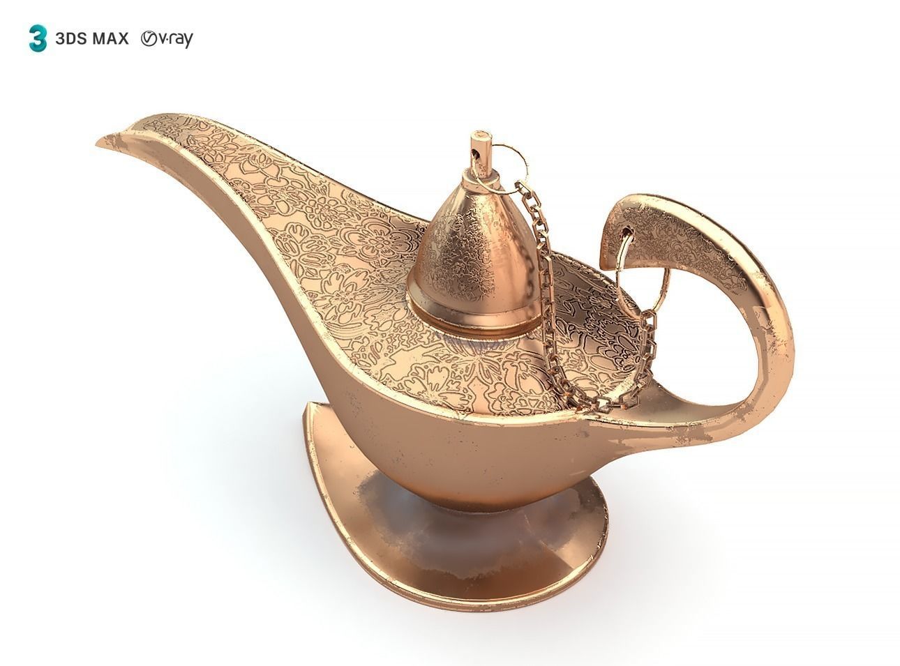 3D model Jinn Lamp VR / AR / low-poly rigged | CGTrader