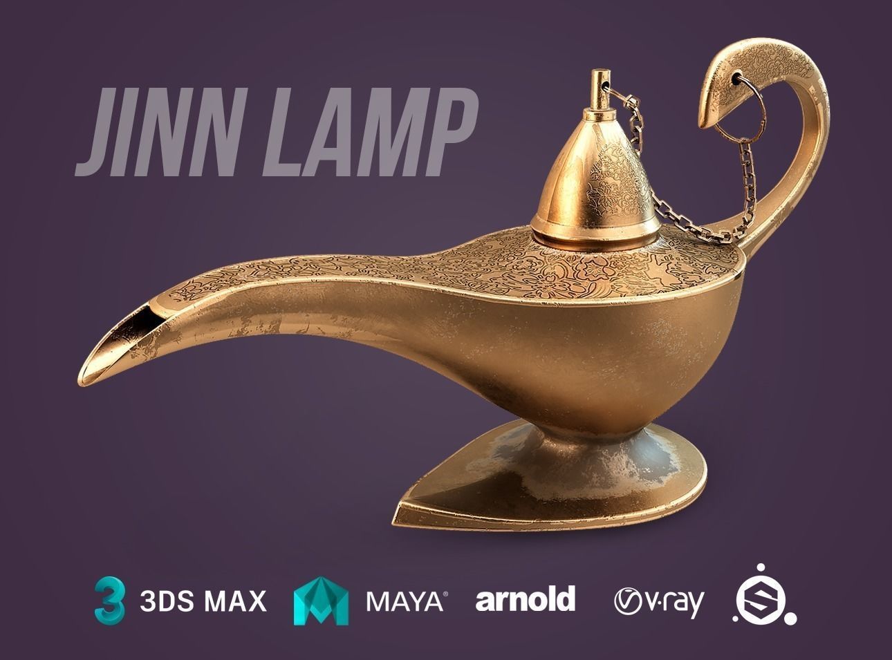 3D model Jinn Lamp VR / AR / low-poly rigged | CGTrader