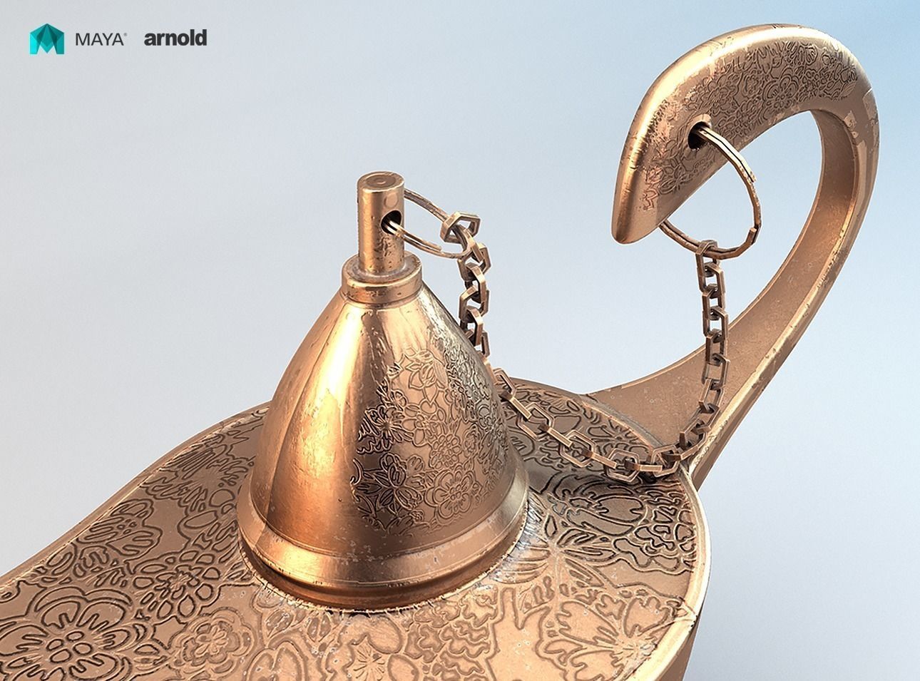 3D model Jinn Lamp VR / AR / low-poly rigged | CGTrader