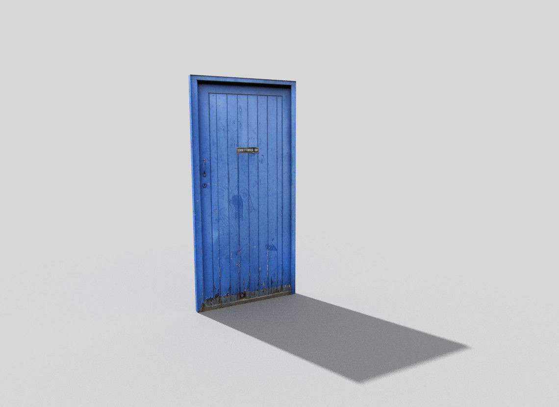 3D model low poly door VR / AR / low-poly | CGTrader