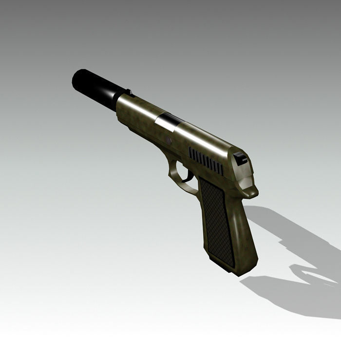 3D model gun pistol VR / AR / low-poly | CGTrader