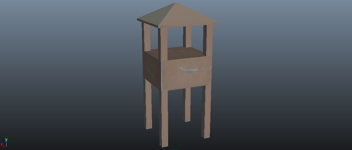 3D model Security Watch Tower VR / AR / low-poly | CGTrader