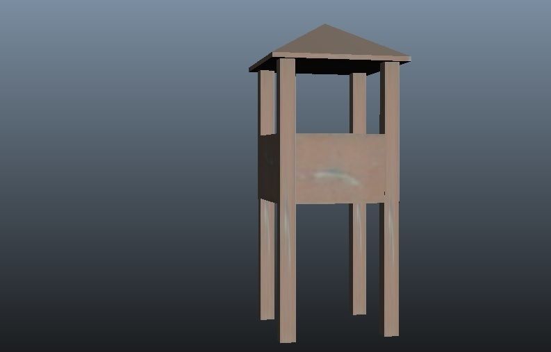 3D model Security Watch Tower VR / AR / low-poly | CGTrader