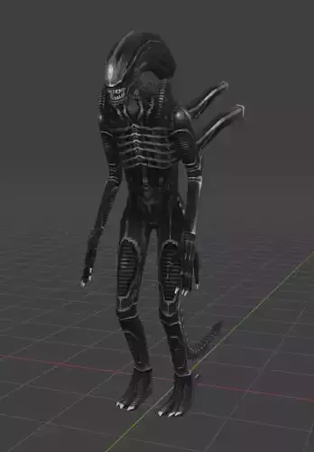 3D model Low Poly Xenomorph Model VR / AR / low-poly | CGTrader