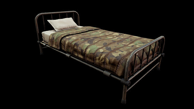 Military Bed - Tutorial Included 3D model | CGTrader