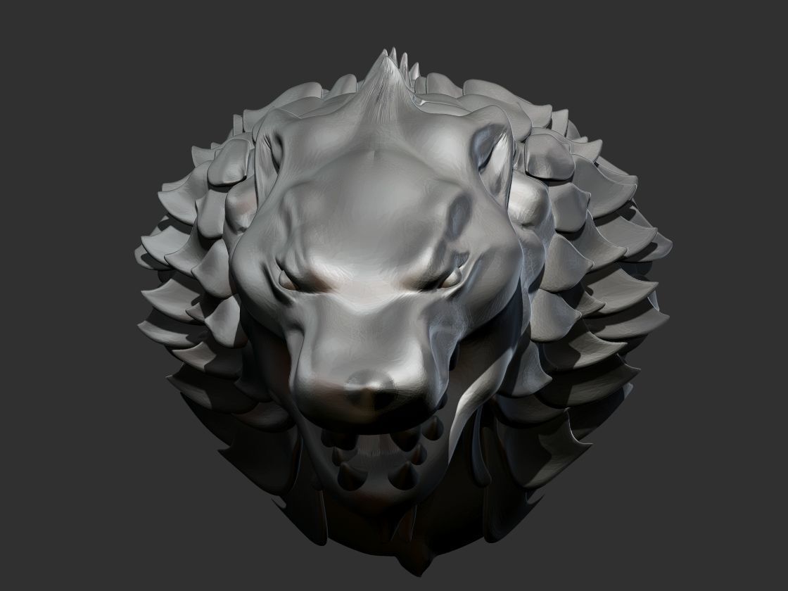 GoT House Stark Heraldry 3D model 3D printable | CGTrader