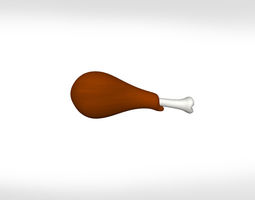 Chicken leg free 3D Model MA MB - CGTrader.com
