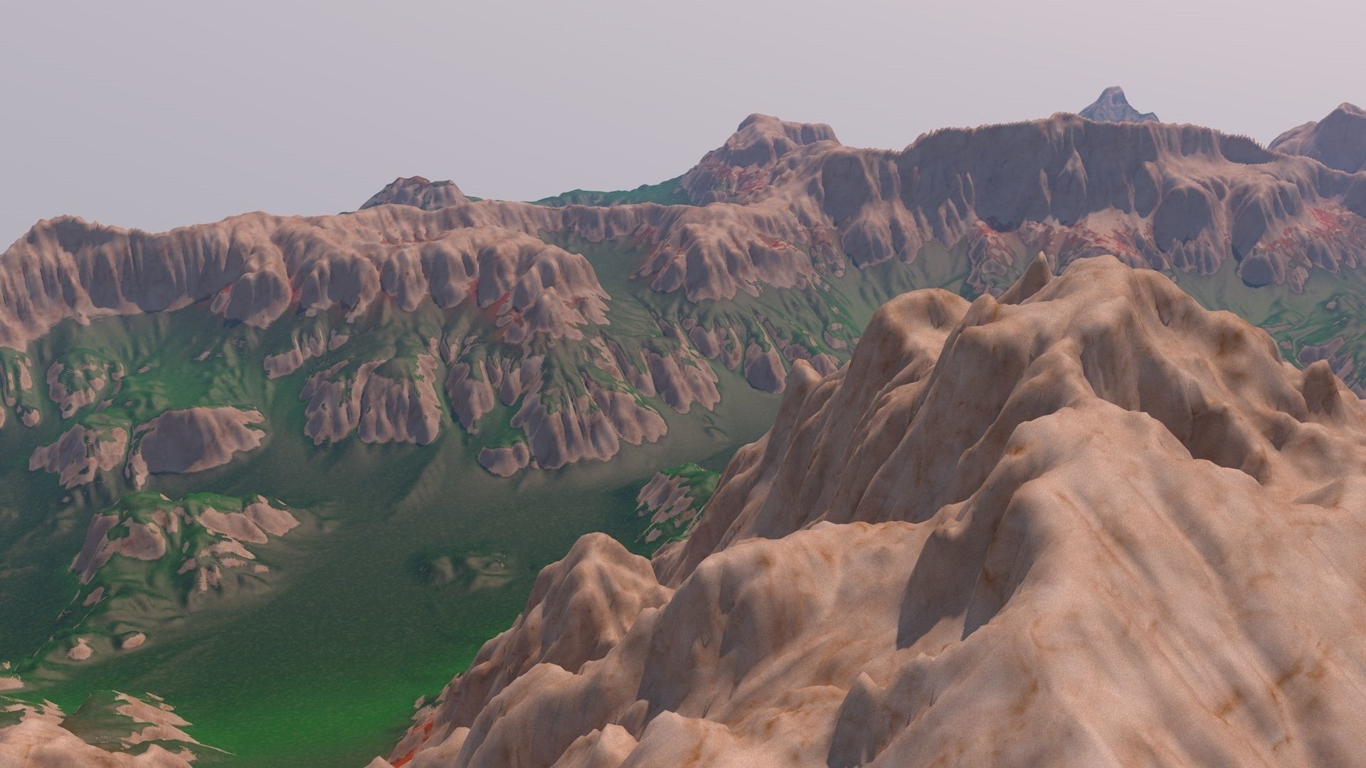 Detailed rocky landscape 3D model | CGTrader