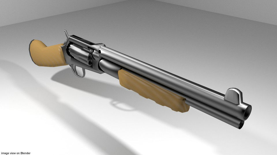 Revolver - Shortgun Type 2 3D model | CGTrader
