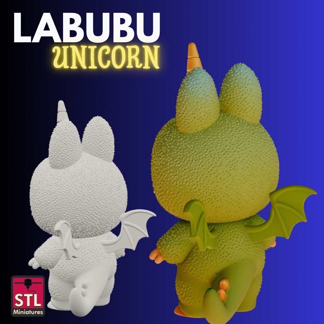STL File Labubu Unicorn-Dragon 3D model 3D printable | CGTrader