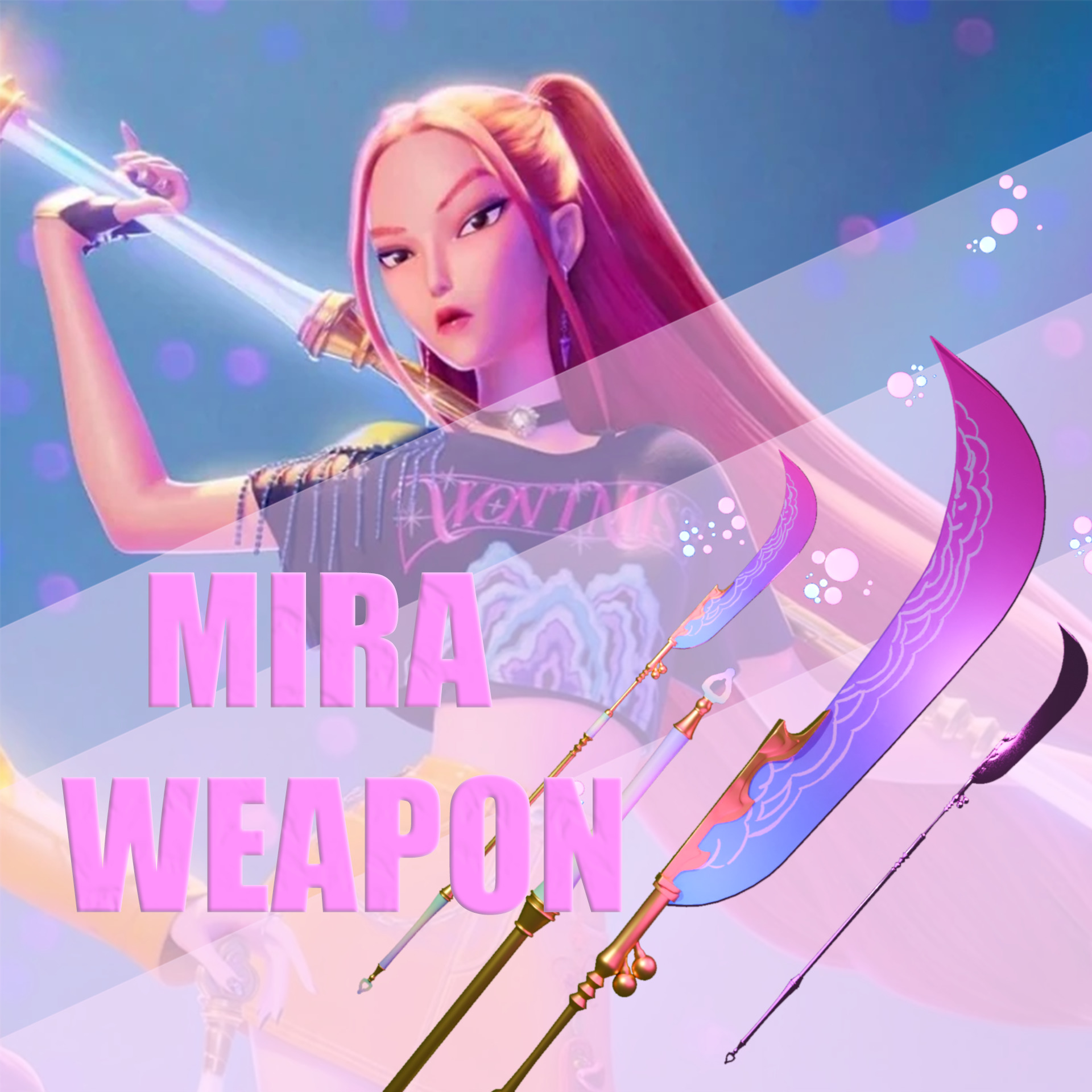 Kpop Demon Hunters - MIRA WEAPON 3D model 3D printable | CGTrader