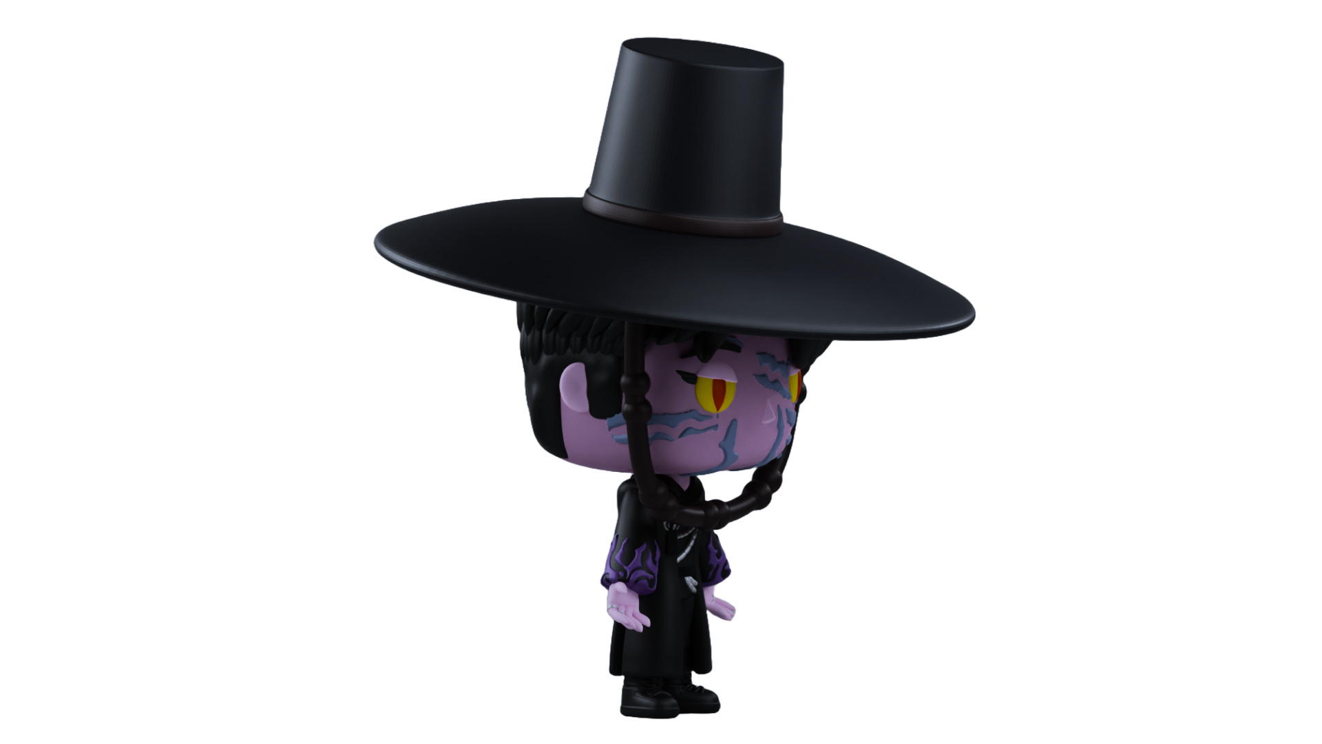 Jinu funko pop in demon form from k pop demon hunters 3D model 3D ...