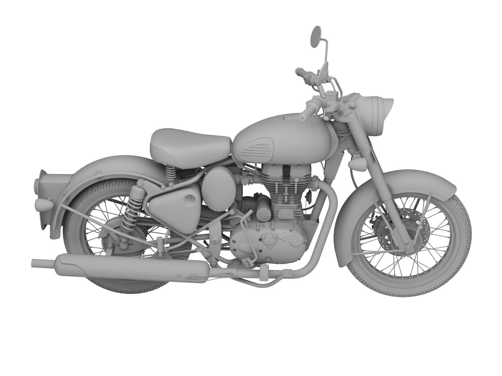 Royal Enfield Classic 500 2016 3D model | CGTrader