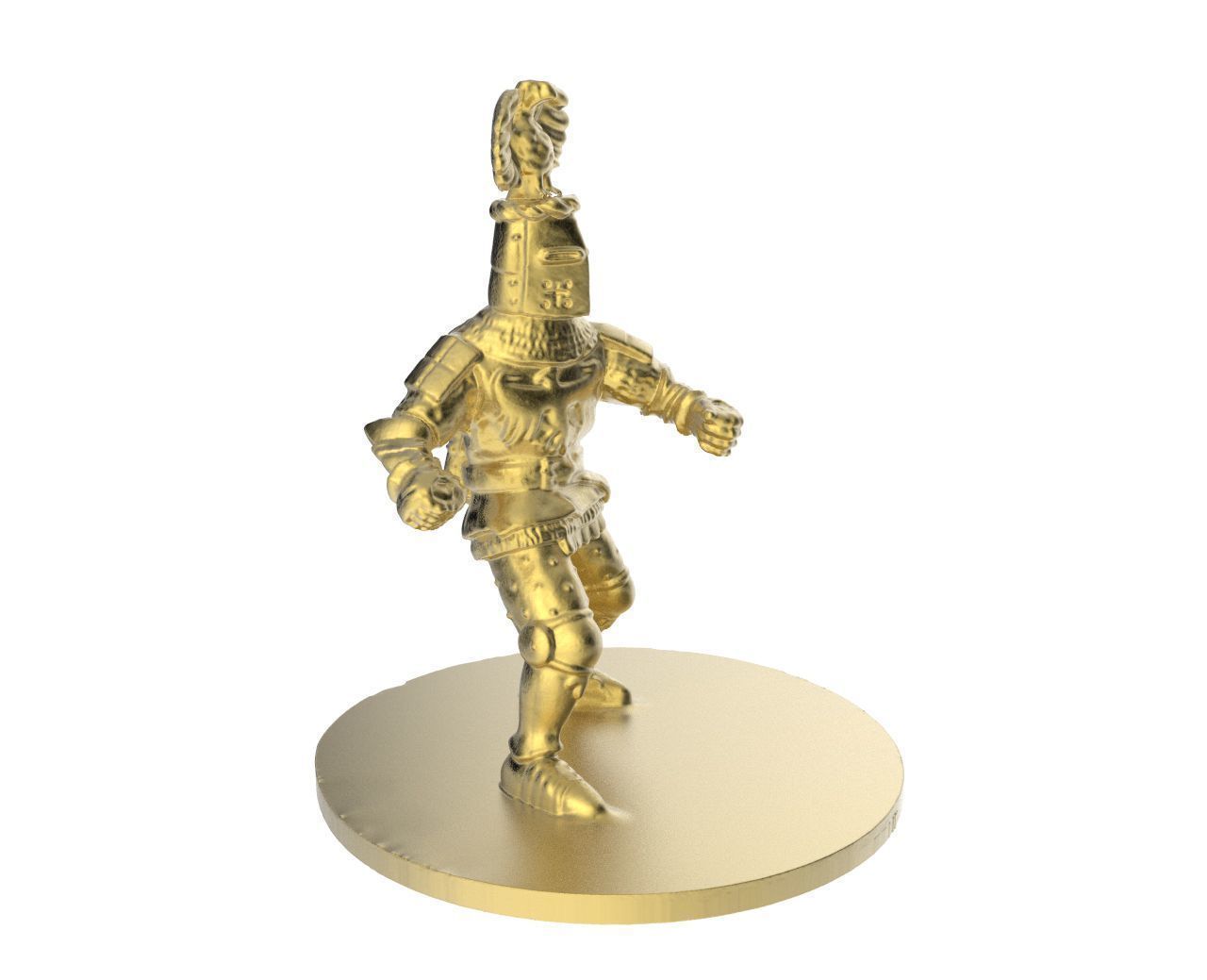 Scanned Knight Statue 3D model 3D printable | CGTrader