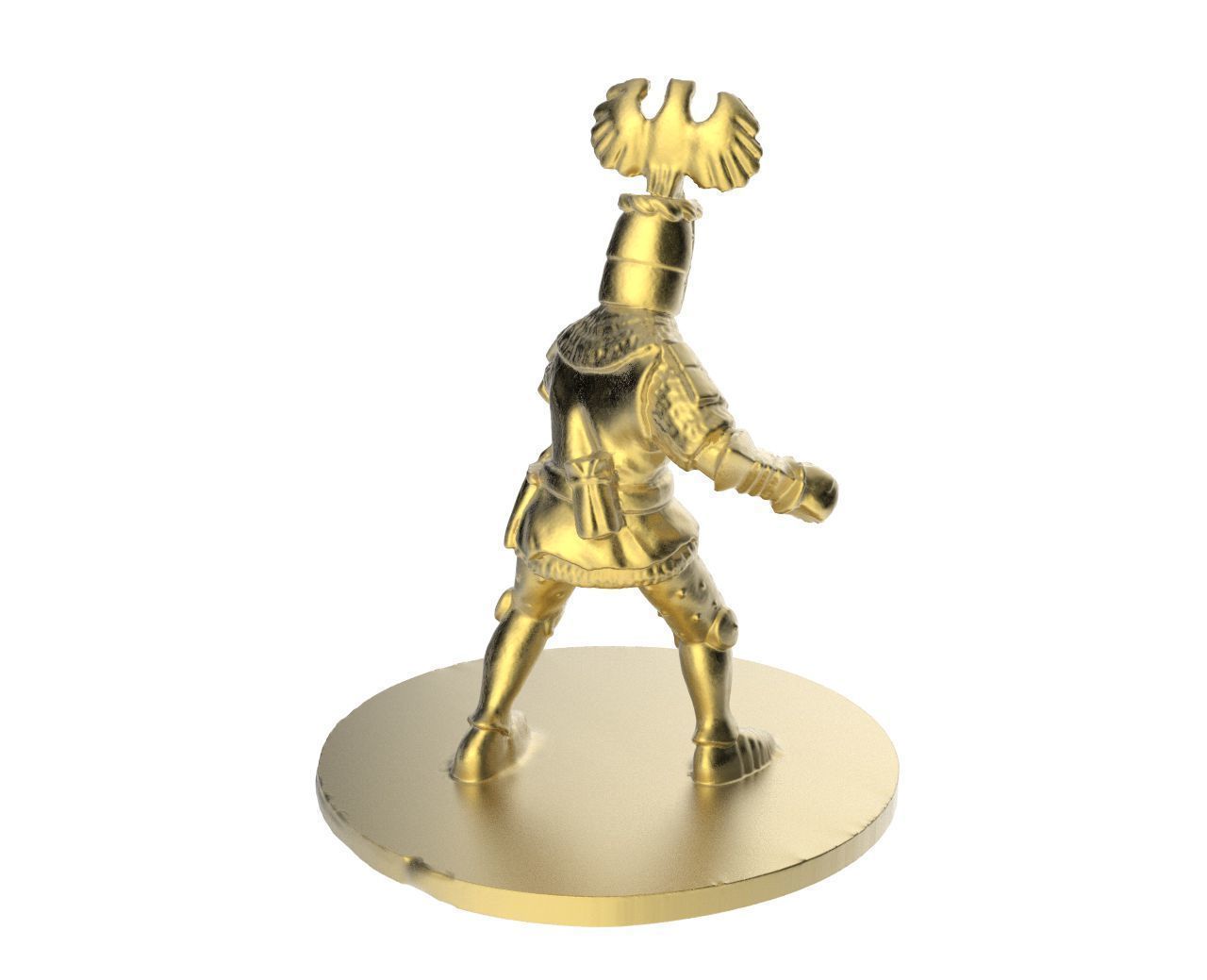 Scanned Knight Statue 3D model 3D printable | CGTrader