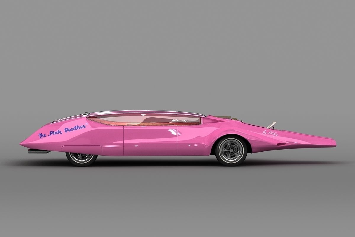 Pink Panther Mobile 1969 3D model | CGTrader