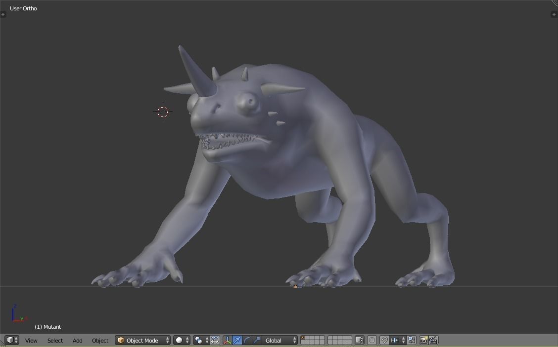 Alien Creature3 Base Mesh free VR / AR / low-poly 3D model | CGTrader