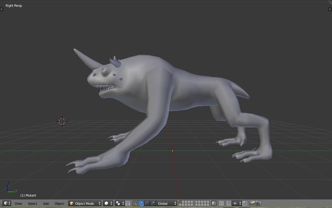 Alien Creature3 Base Mesh free VR / AR / low-poly 3D model | CGTrader