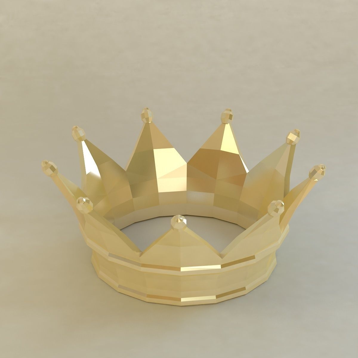 3D model crown low poly style VR / AR / low-poly | CGTrader