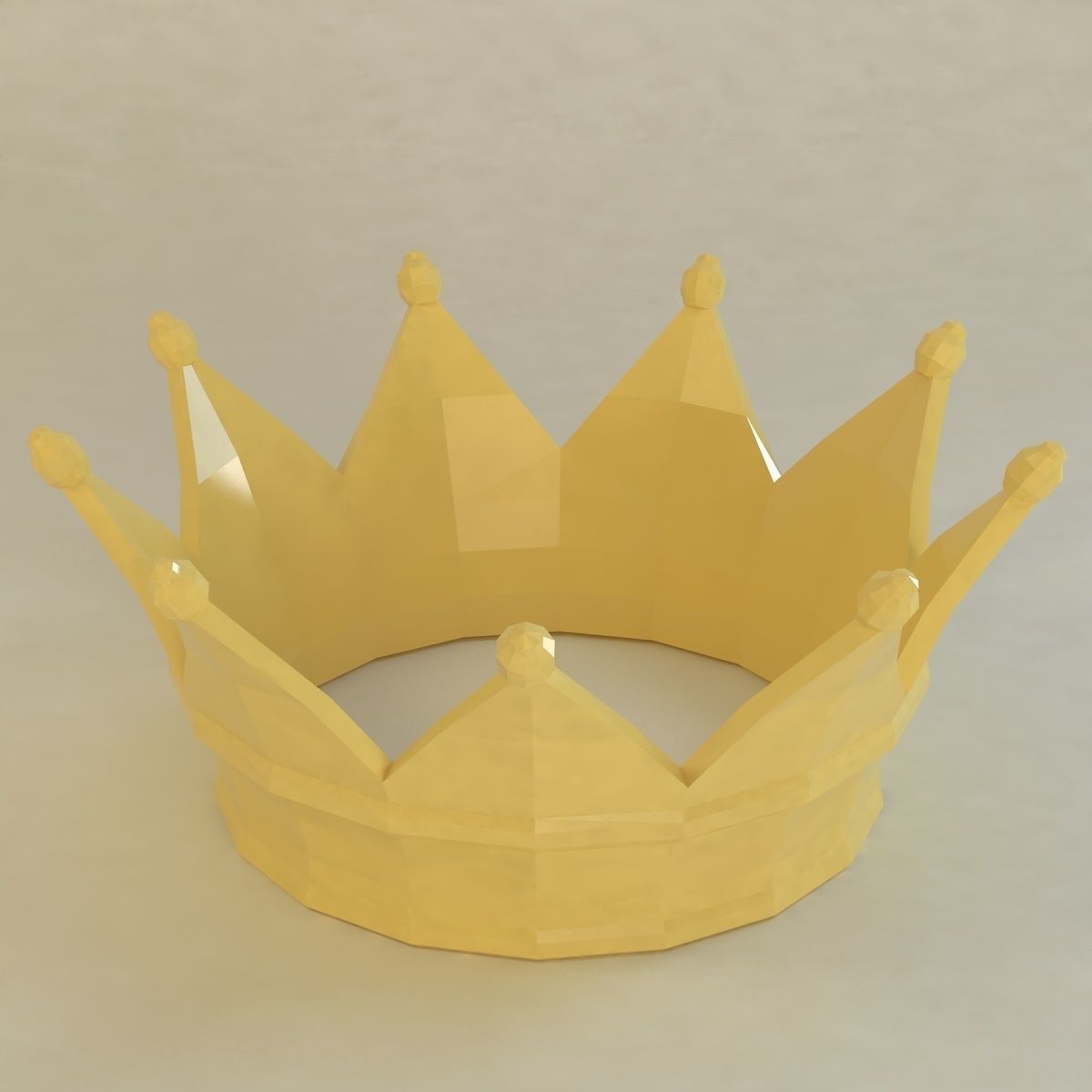 3D model crown low poly style VR / AR / low-poly | CGTrader