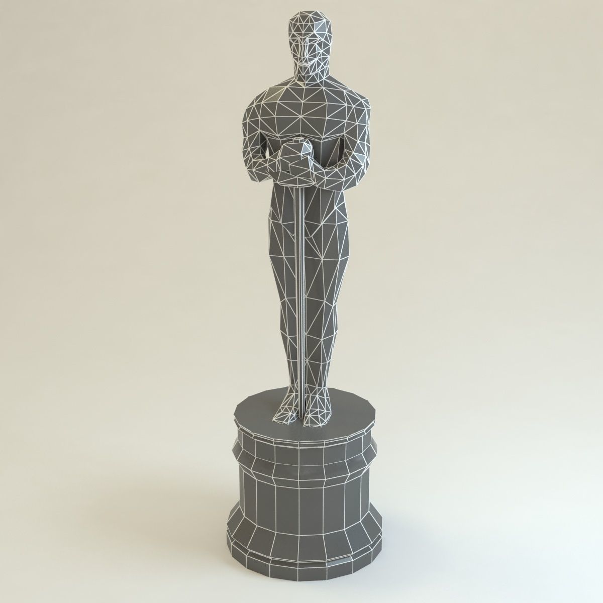 3D model oscar low poly style VR / AR / low-poly | CGTrader