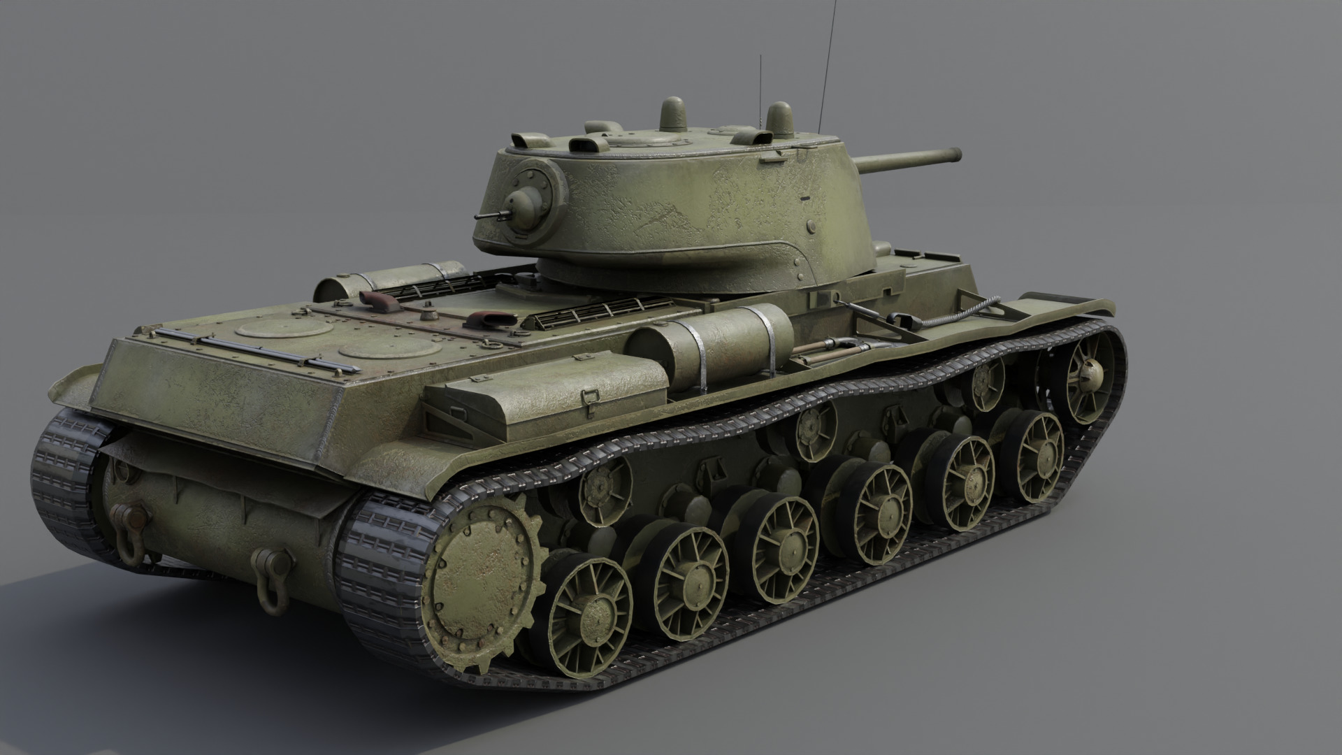 3D model KV-1 m1942 Heavy tank VR / AR / low-poly | CGTrader