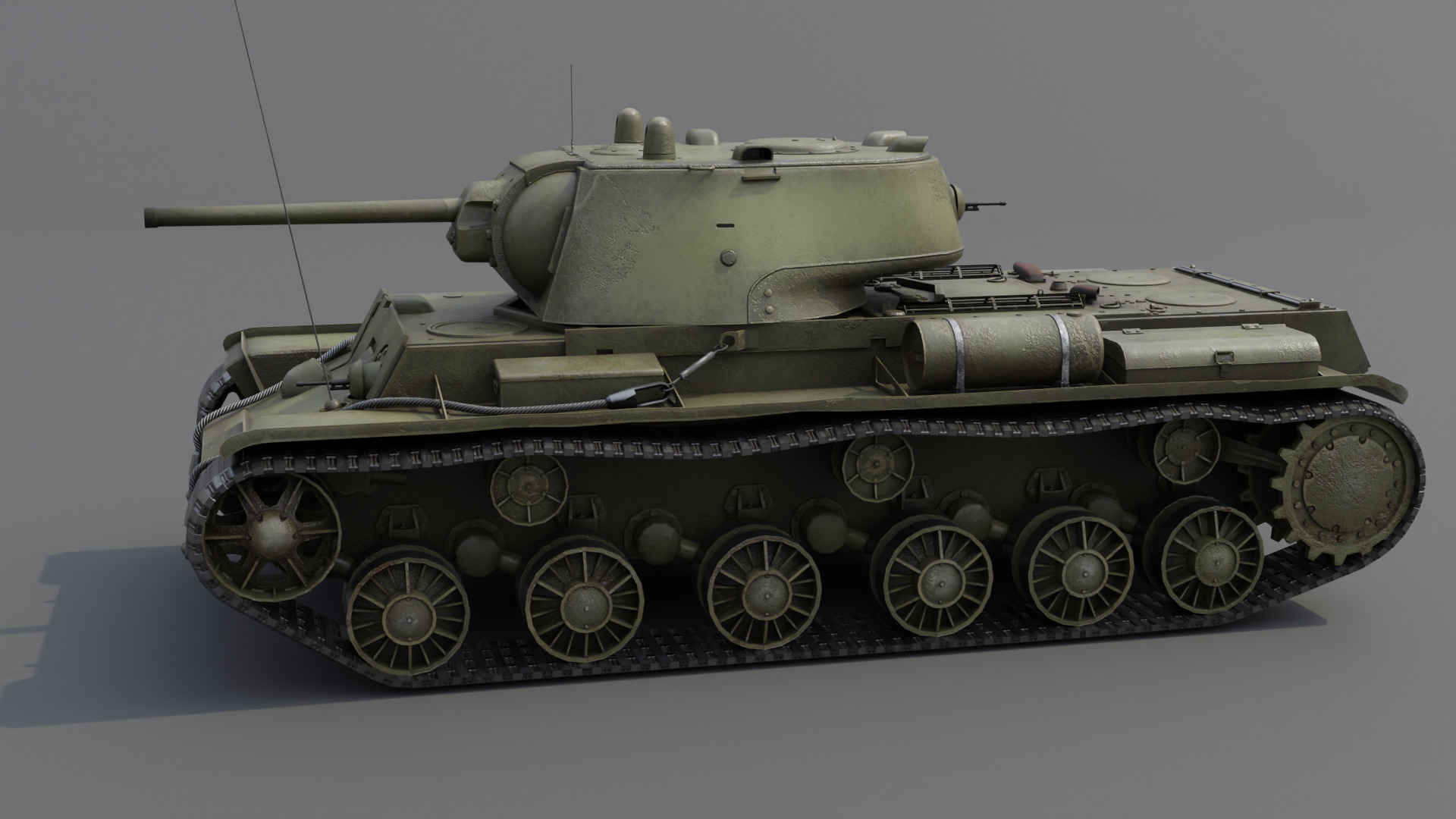 3D model KV-1 m1942 Heavy tank VR / AR / low-poly | CGTrader
