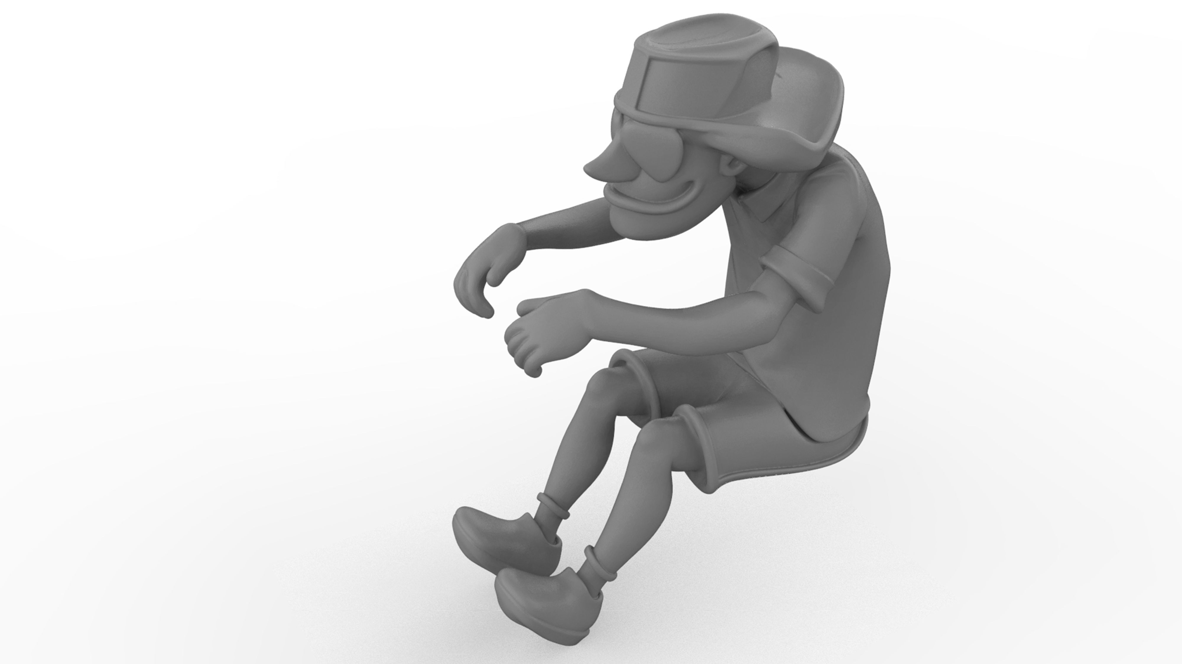 FREE STL The Rebel Driver figure cartoon style free 3D model 3D ...