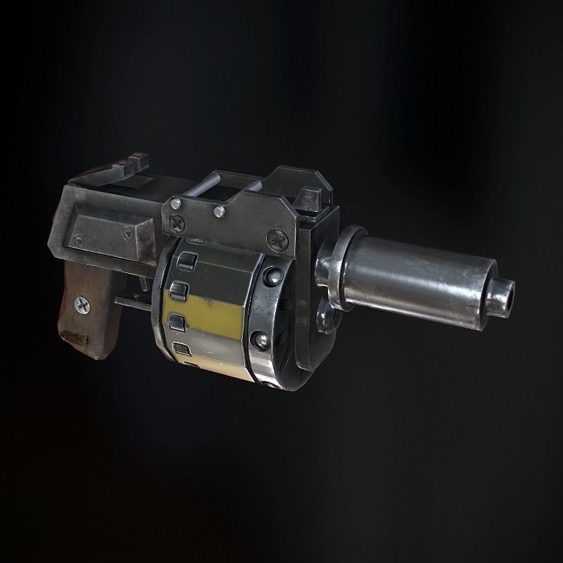3D model Strange gun VR / AR / low-poly | CGTrader