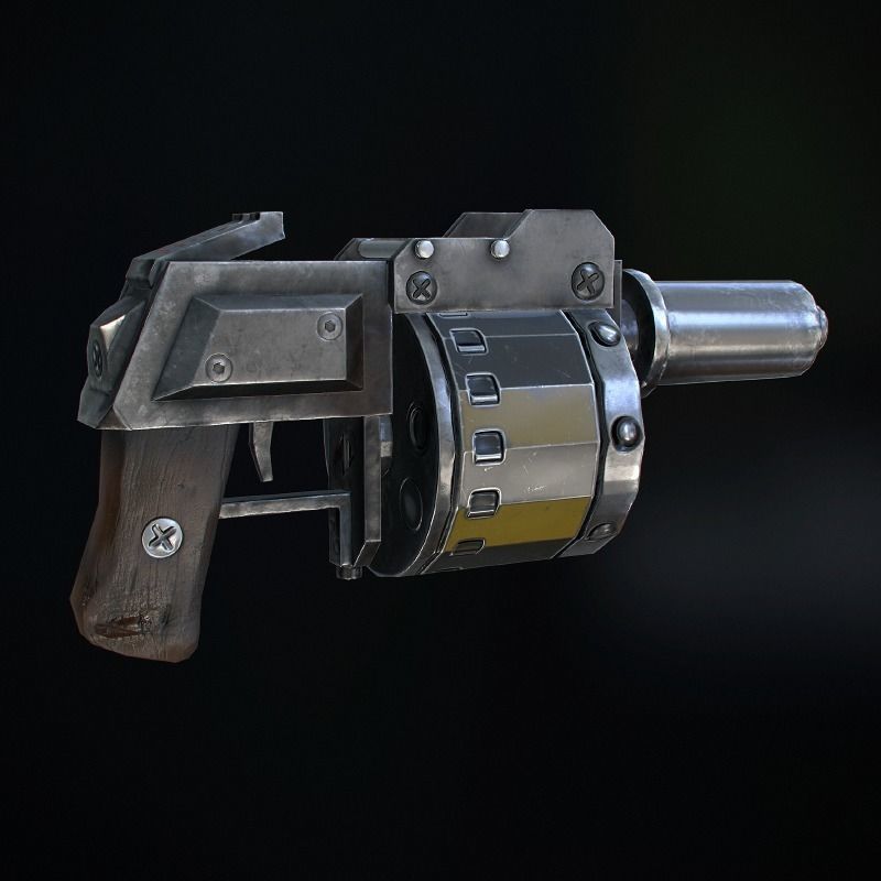 3D model Strange gun VR / AR / low-poly | CGTrader