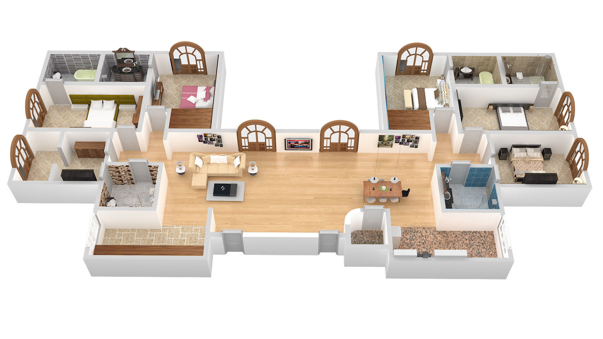 Floor plane 3D model | CGTrader