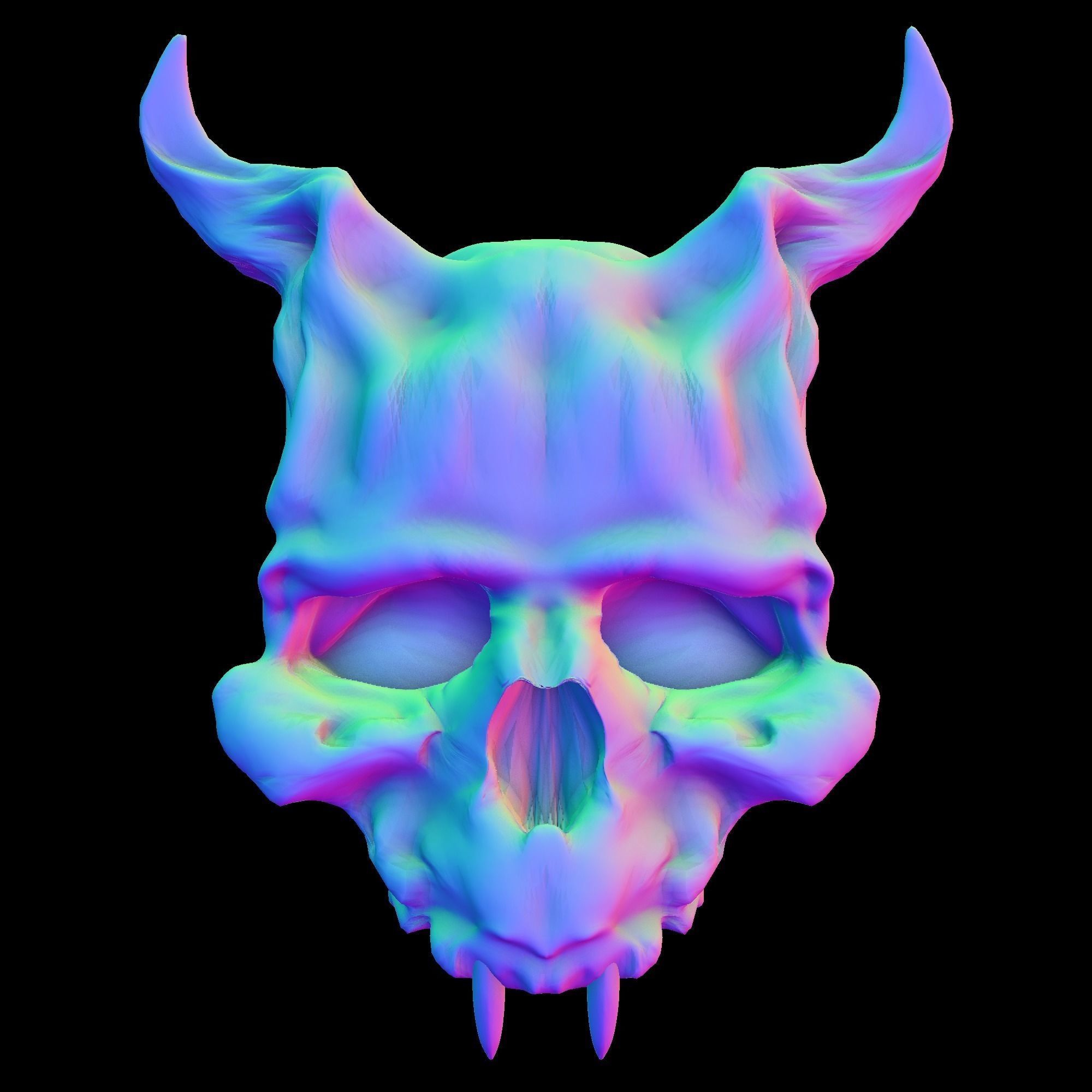 Horned Skull free 3D model | CGTrader