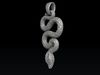 Snake Pendant v3 3D model 3D printable | CGTrader