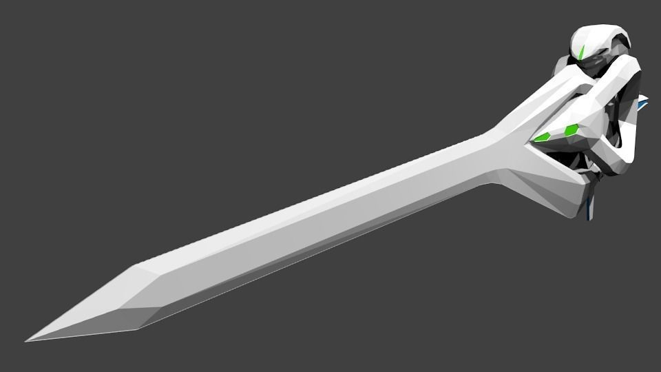 3D model Sword Drone Concept VR / AR / low-poly | CGTrader
