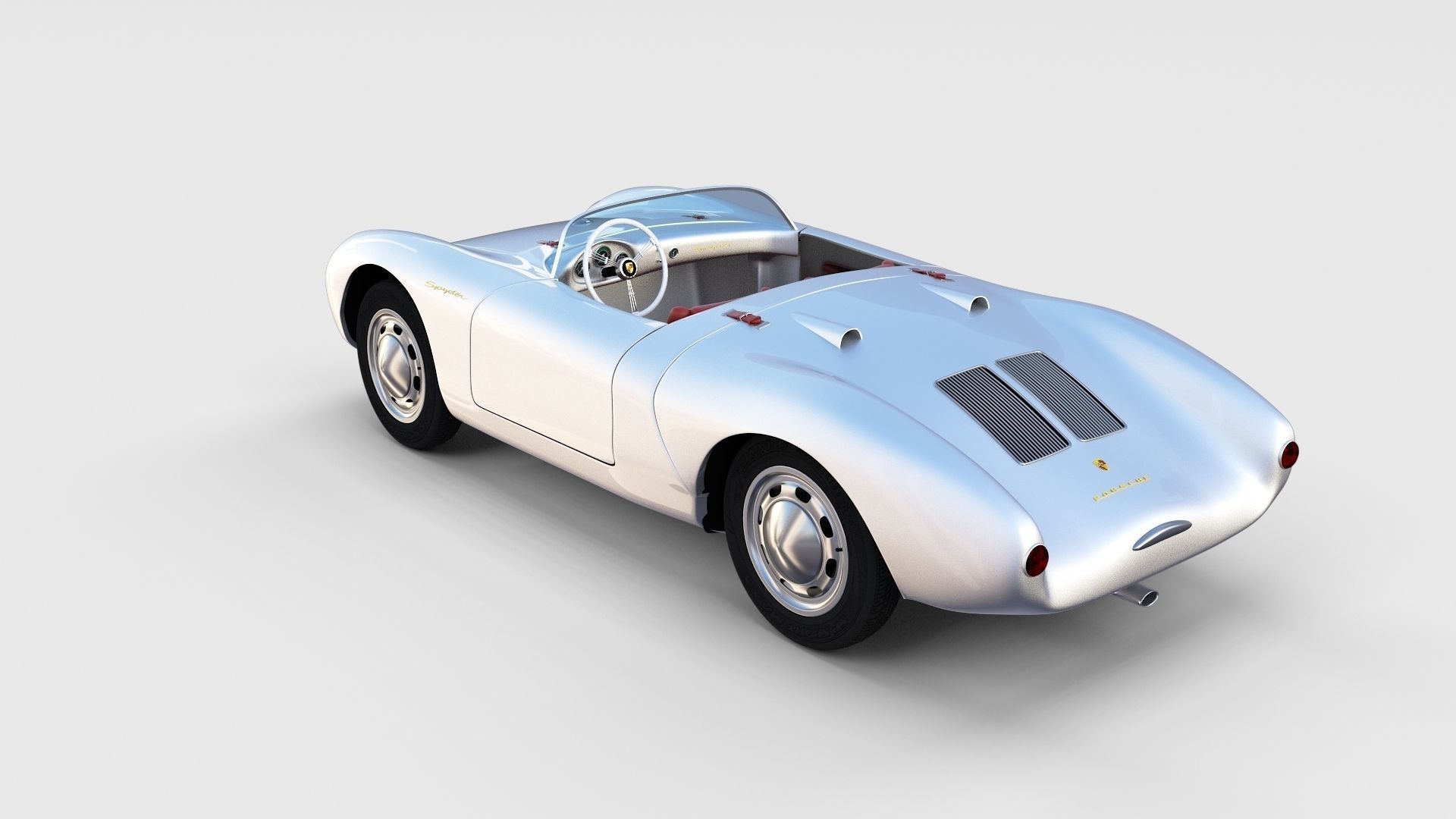 Porsche 550 Spyder rev 3D model | CGTrader