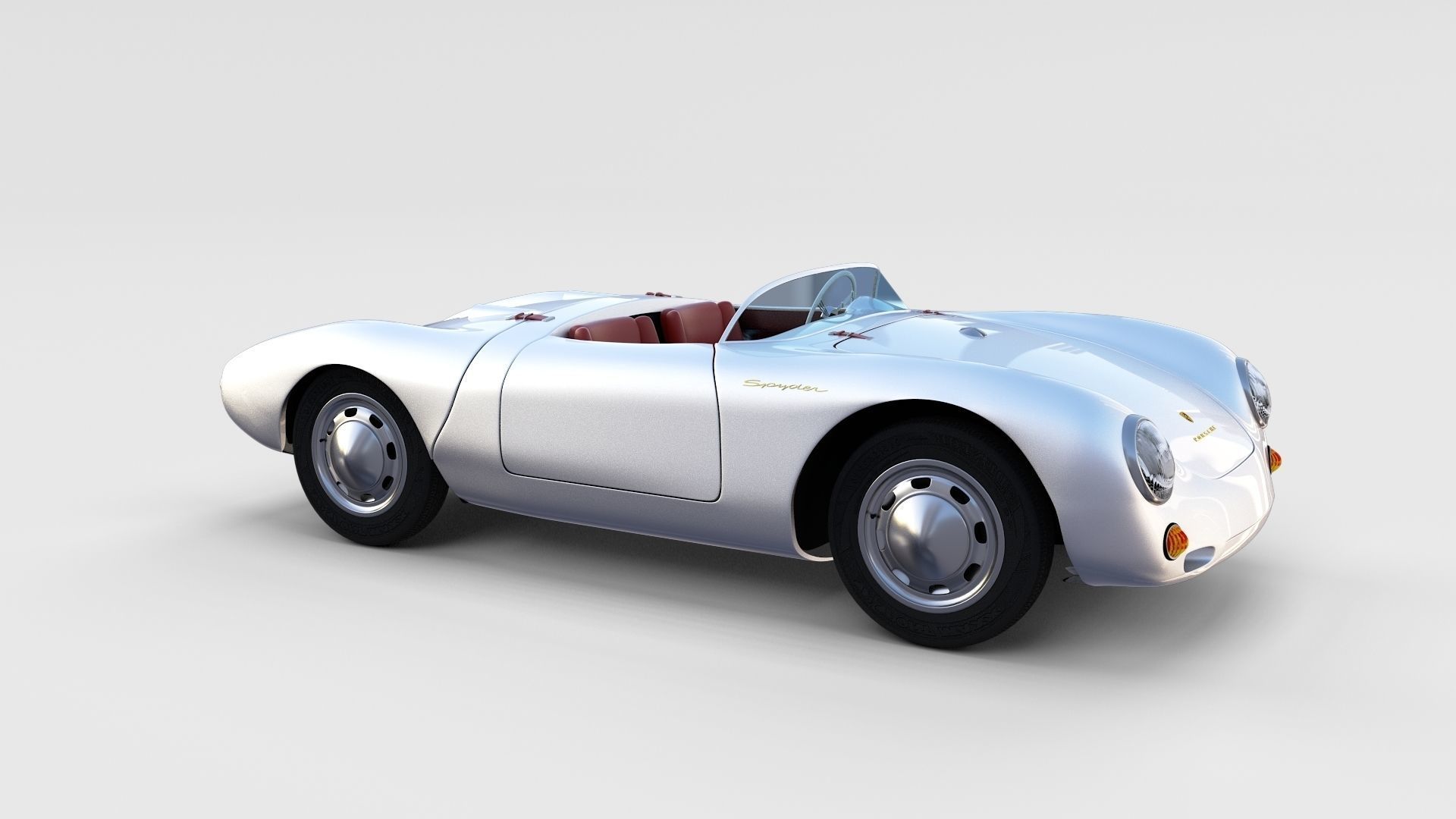 Porsche 550 Spyder rev 3D model | CGTrader