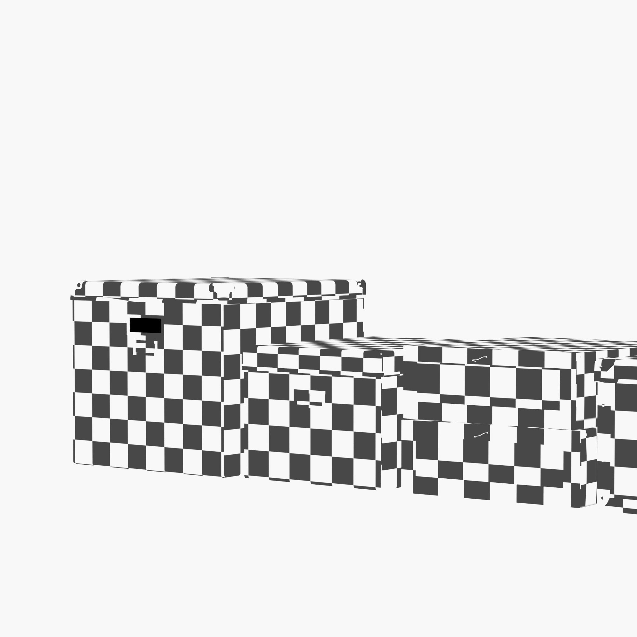 Collection of storage boxes 3D model | CGTrader