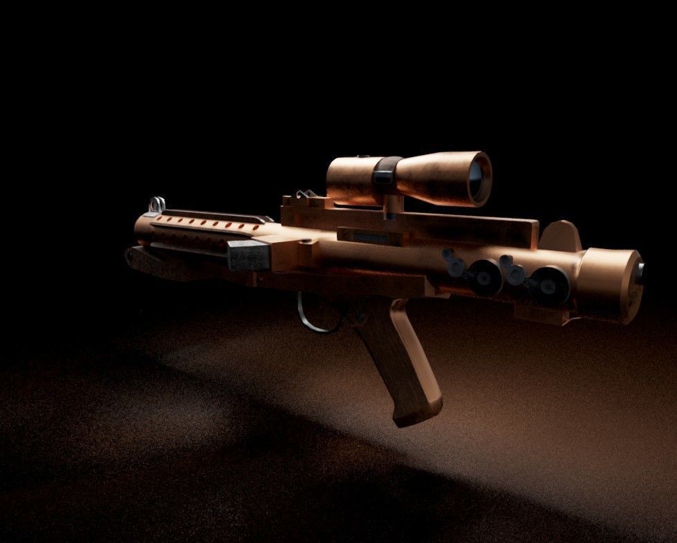 3D model Star Wars E-11 Blaster Rifle VR / AR / low-poly | CGTrader