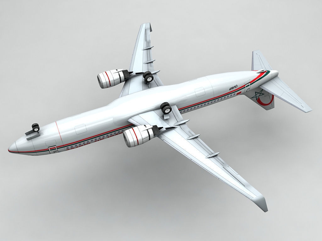 3D model Boeing 737-800 NG Airliner - Royal Air Maroc VR / AR / low ...