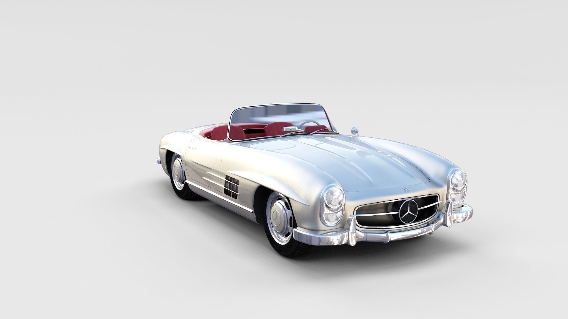Fully Modelled Mercedes 300SL Roadster rev 3D model | CGTrader